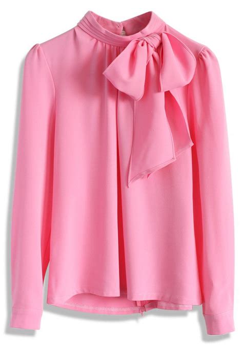 Best Bow Images On Pinterest Bow Blouse Satin Blouses And Skirt