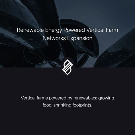 Renewable Energy Powered Vertical Farm Networks Expansion → Scenario
