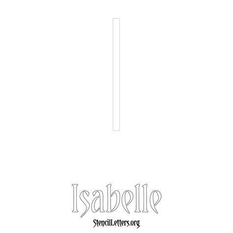 Isabelle Free Printable Name Stencils With 6 Unique Typography Styles