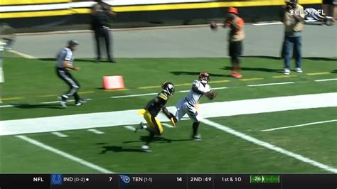 Jamarr Chase With A 34 Yard Touchdown Catch From Joe Burrow