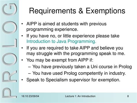 PPT Artificial Intelligence Programming In Prolog PowerPoint