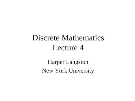 Ppt Discrete Mathematics Lecture 4 Dokumentips
