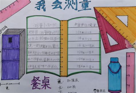 测量长度的数学手抄报精选8张
