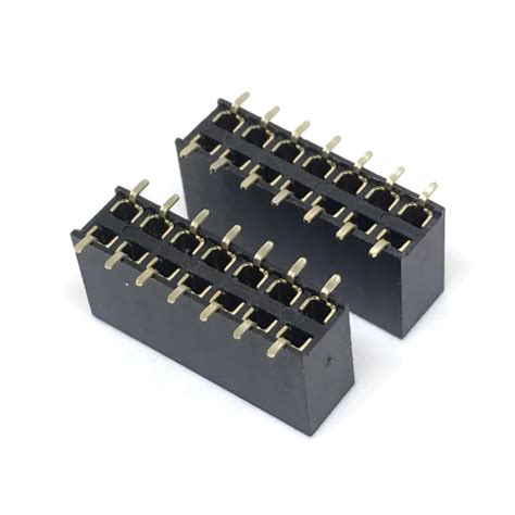 10pcs 2x7 P 14 Pin 2 0 Mm Pin Header Female Dual Row Smt Pcb Surface