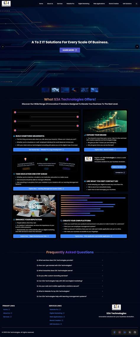 Entry 24 By Ingenuitybrain For Design A Responsive Website For S3a Technologies With Scroll