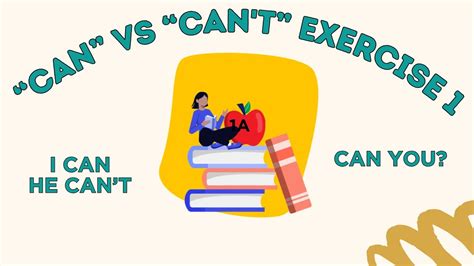 Can Vs Can T Exercise 1 YouTube