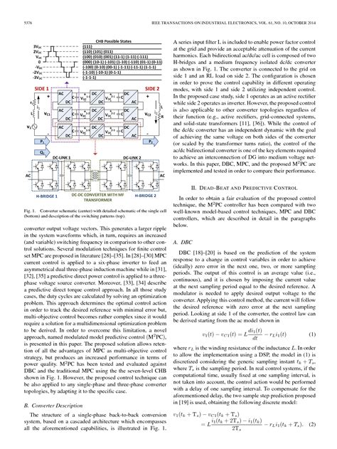 Solution Modulated Model Predictive Control For A Seven Level Cascaded