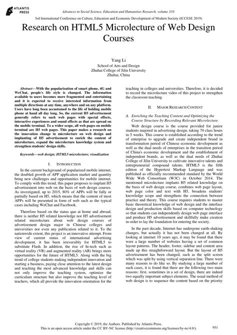 PDF Research On HTML Microlecture Of Web Design Courses