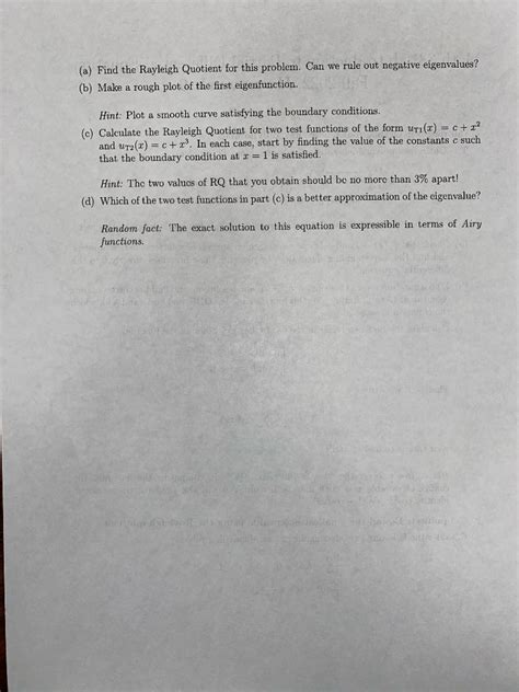 Question 2 Bound The Smallest Eigenvalue Using The