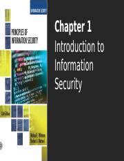 Module 1 Intro To Information Security Pptx Chapter 1 Introduction To Information Security