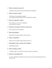 Understanding Correlation Measure Of Linear Relationships And Course Hero