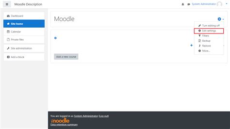 How To Customize The Moodle Frontpage Tmdhosting