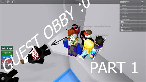 Roblox Guest Obby Wsquad Part 1 Youtube