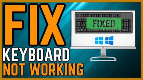 Keyboard Not Working Windows 10 11 Quick Fix Youtube