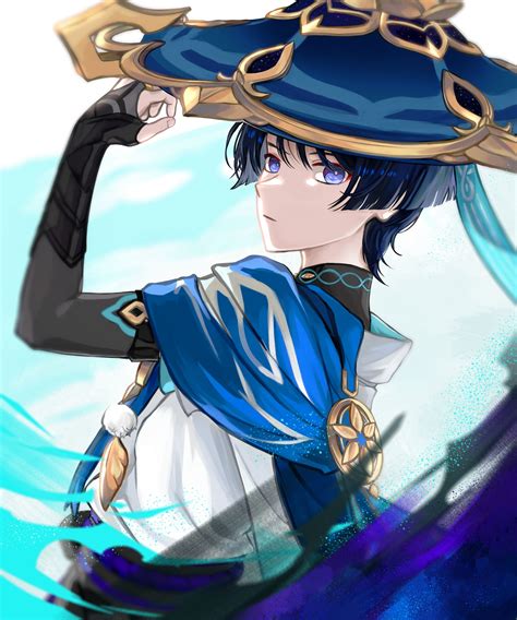 원신 방랑자 그림 Genshin Impact Hoyolab