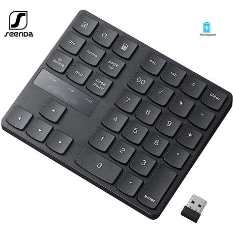 SeenDa Wireless Numeric Keypad Rechargeable Number Vicedeal