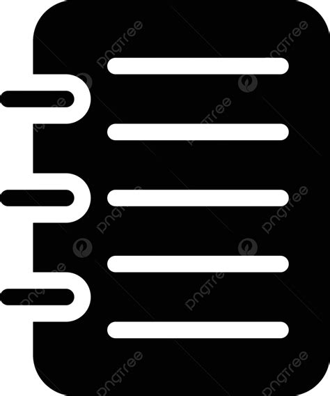 Notepad Outline Education Notepad Vector Outline Education Notepad