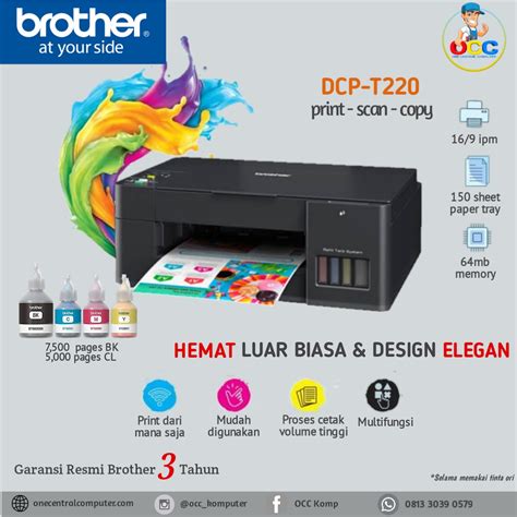 Printer Brother Ink Tank Dcp T One Central Computer Com