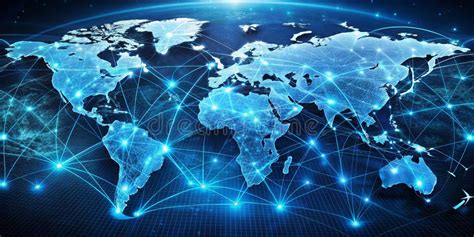 Map World Abstract Dots Stock Illustrations 9 445 Map World Abstract