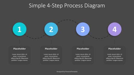 Simple Step Process Diagram Free Presentation Template For Google Slides And PowerPoint