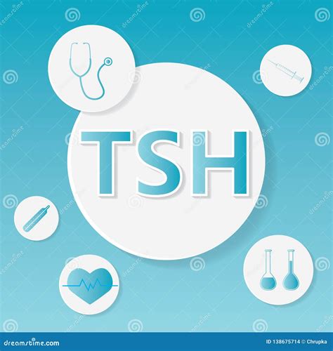 Tsh Thyroid Stimulating Hormone Medical Concept Stock Vector Illustration Of Test Icon 138675714