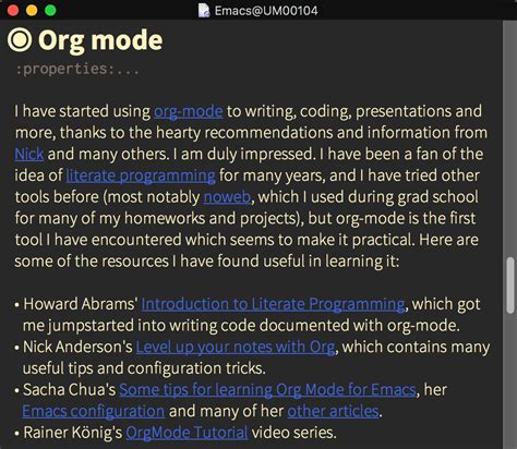 Zzamboni Org Beautifying Org Mode In Emacs