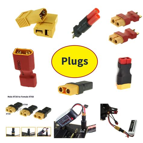 RC Transfer Connector All Series Plug XT XT EC T Deans Mm Caps Plugs Female Male In