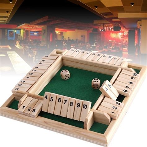 Wooden Digital Flop Drinking Game Props Ktv Bar Party Leisure Game Toy