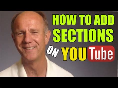 How To Add Sections On YouTube Tutorial YouTube
