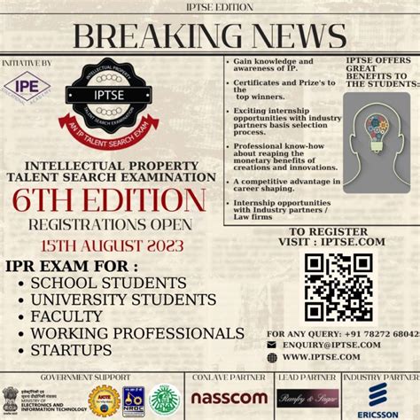Iptse An Ip Talent Search Exam On Linkedin Iptse Examlaunch Intellectualproperty