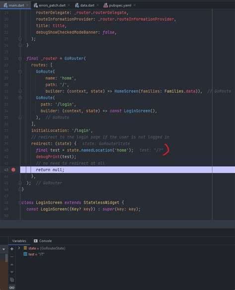 go router namedlocation does not function as shown in documentation · issue 106605 · flutter
