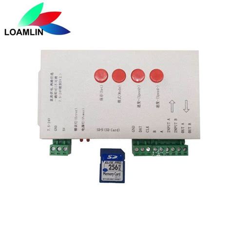 Rgb Led Controller T1000s Sd Card 2048pixels Controller For Ws2801 Ws2811 Ws2812b Sk6812 Lpd6803