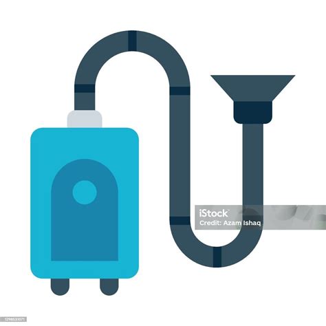 파편 흡입 장치 벡터 플랫 아이콘 개념 전력 진공 청소기 디자인 버블 수드 배경에 하우스 키핑 휴대용 가전 제품 가사 집안일에 대한 스톡 벡터 아트 및 기타 이미지 Istock