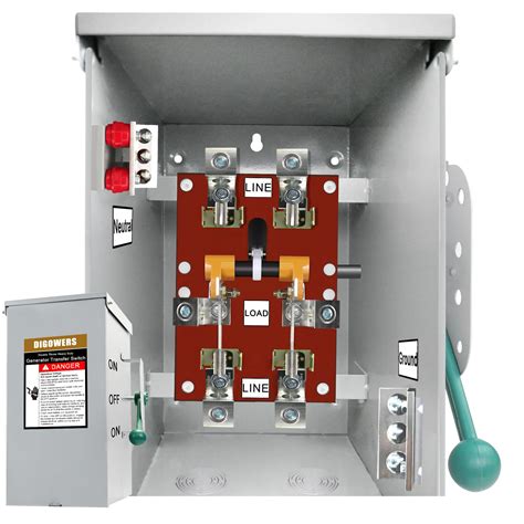 Buy Upgraded 200 Amp Generator Transfer Switch Manual Transfer Switch 2 Pole 4 Wires 120 240