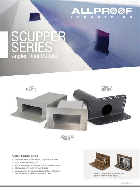 Scupper Series Download Free Pdf Roof Industrial Processes