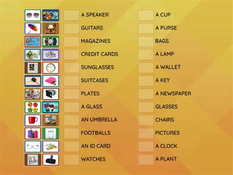 B3 More Common Objects Match Up