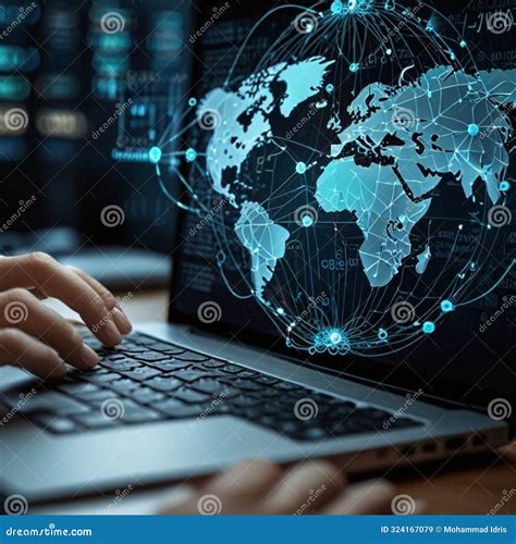 Online Information Technology Security Services And Cybersecurity On The World Wide Web Stock