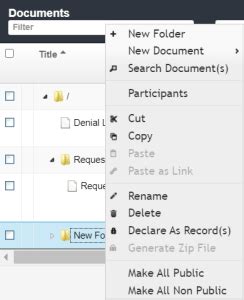 Create A Sub Folder ArkCase