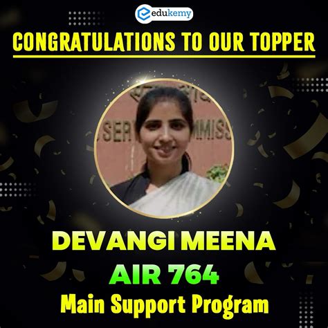 Edukemy Big Congratulations To Devangi Meena For Facebook