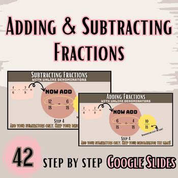 Ultimate Adding Subtracting Fractions Using LCM And GCF Google Slides
