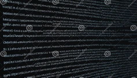 Black Background Hacker Code Stock Image Image Of Computer Abstract