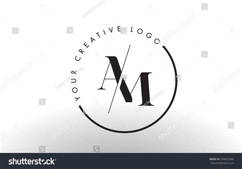 Letter Logo Design Creative Intersected Cutted Stock Vector Royalty Free 599833580 Shutterstock
