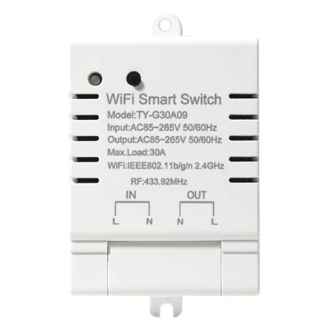Tuya Smart WiFi Switch WiFi Wireless Controller AC V Switch A Power Monitor Kwh For