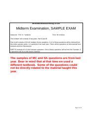 MCB2050 W20 Midterm Sample Exam Pdf MCB 2050 Molecular Biology Of Cell Midterm Examination