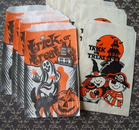 Halloween Candy Bags Halloween Treat Bags Vintage Halloween