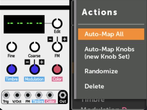 Module Action Menu Metamodule Manual