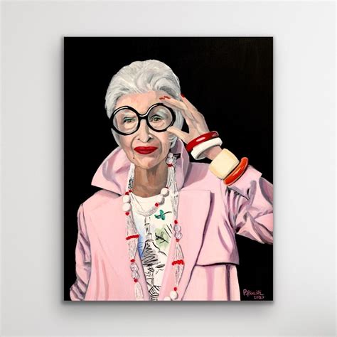 Iris Apfel Print Fashion Icon Iris Apfel Glasses Iris Apfel Etsy