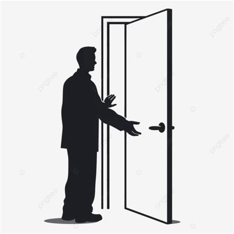 문을 여는 사람의 벡터 이미지 문 문 손잡이 열려 있는 Png 일러스트 및 이미지 에 대한 무료 다운로드 Pngtree