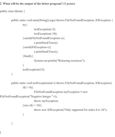 Solved 2 What Will Be The Output Of The Below Program 5