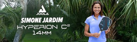 Joola Simone Jardim Hyperion C2 Pickleball Paddle Aero Curve Hyperion Shape With